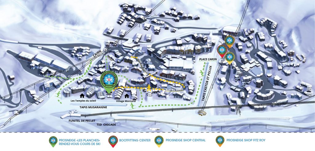 Arrival Guide Val Thorens | Team - Map - Lesson Info - Rental